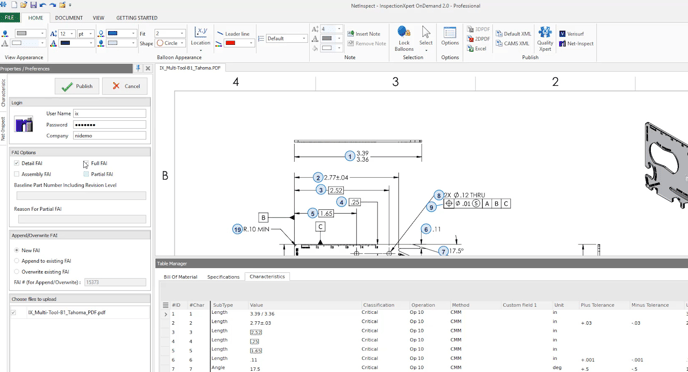 Uploading your AS9102 FAIR to Net-Inspect